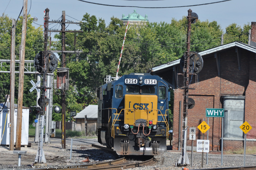 CSXT 8354 Extra West Power For A Work Train
